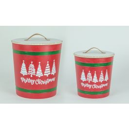 Christmas Tree Container with Lid 2 Piece Set | Hanna's Handiworks