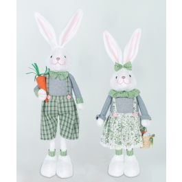 Gentle Green Bunny Stretch Leg 2 Asst | Hanna's Handiworks