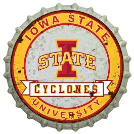 Iowa State Distressed Bottle Cap Sign | Hanna's Handiworks