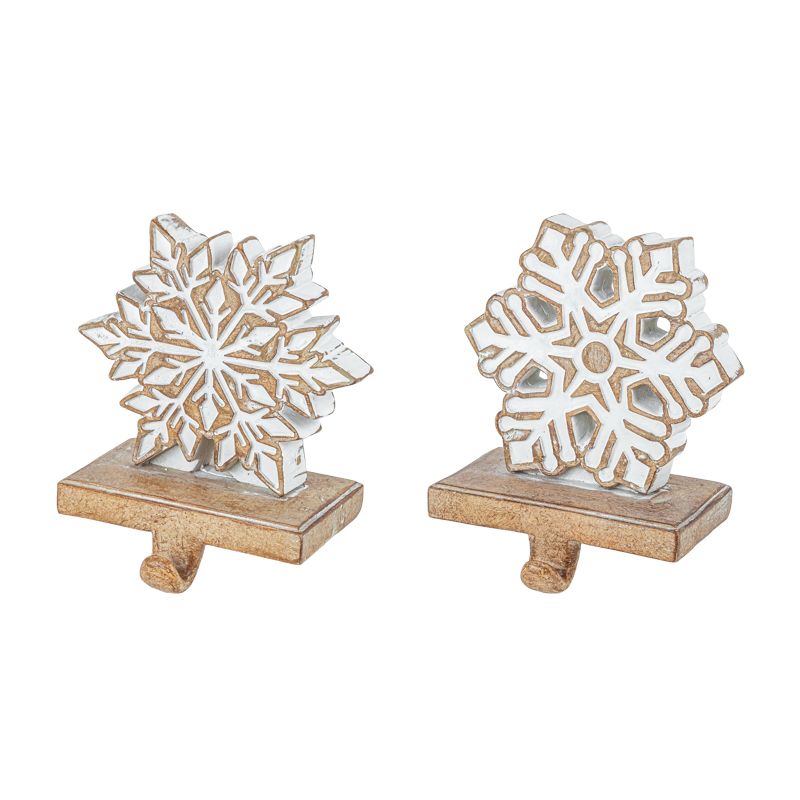 Snowflake Stocking Hanger 2 Asst | Hanna's Handiworks