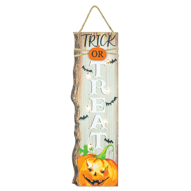 Trick or Treat Light Up Wooden Sign | Hanna's Handiworks
