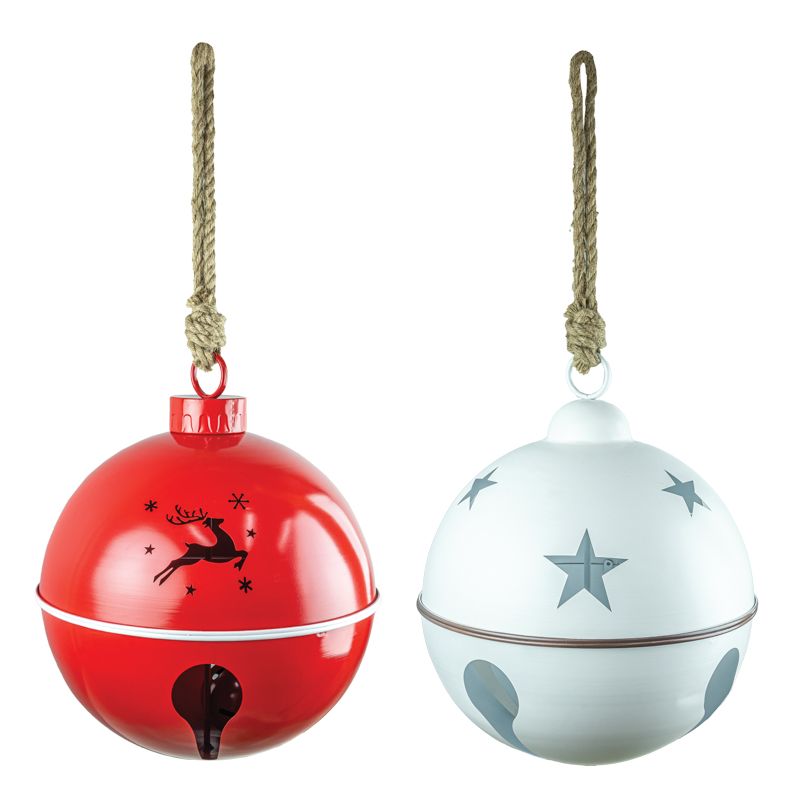 Giant Red and White Round Bell 2 Asst | Hanna's Handiworks