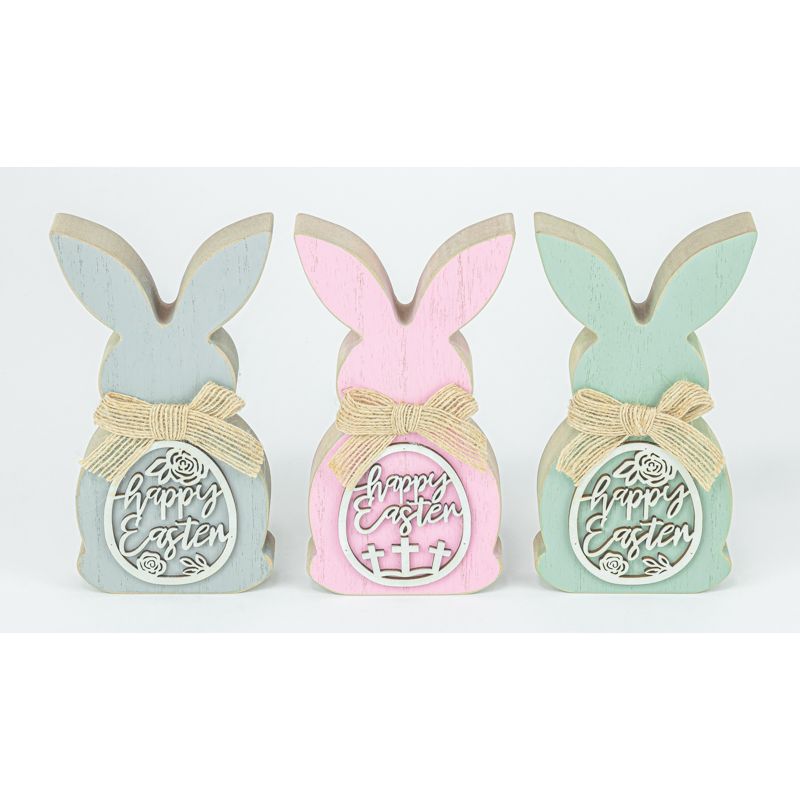 Easter Egg Cutout Bunny Tabletop 3 Asst | Hanna's Handiworks