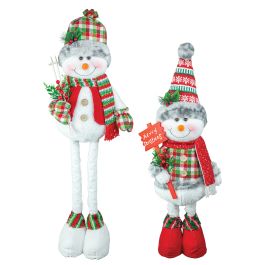 Vibrant Snowman Stretch Leg 2 Asst | Hanna's Handiworks