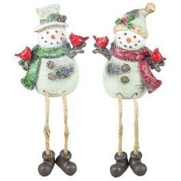 Birch Snowman Dangle Leg 2 Asst | Hanna's Handiworks