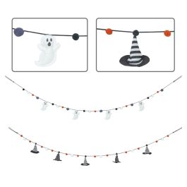 Ghost and Witch Hat Garland 2 Asst | Hanna's Handiworks