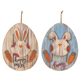 Spotted Easter Bunny Egg Hanger 2 Asst. | Hanna's Handiworks
