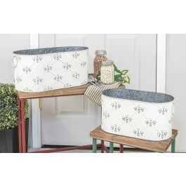 Metal Bee Canister 2 Piece Set | Hanna's Handiworks