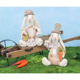 Beige Bunny Sitter 2 Asst | Hanna's Handiworks
