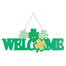 Shamrock Welcome Wall Sign | Hanna's Handiworks