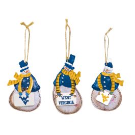 West Virginia Snowman Ornament 3 Asst | Hanna's Handiworks