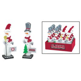 Alabama Chunky Snowman Ornament 2 Asst | Hanna's Handiworks