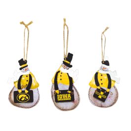 Iowa Metal Snowman Ornament 3 Asst. | Hanna's Handiworks