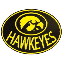 Iowa Embossed Oval Sign | Hanna's Handiworks