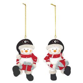Georgia Resin Snowman Ornament 2-Piece Set | Hanna's Handiworks