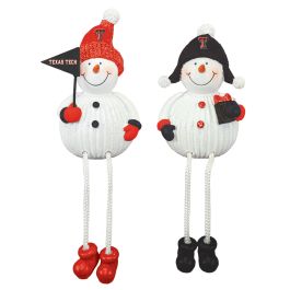 Texas Tech Resin Snowman Dangle Leg 2 Asst. | Hanna's Handiworks